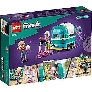 LEGO Friends Mobile Bubble Tea Shop 41733, Fun Vehicle Pretend Play Set with Toy Scooter for Girls and Boys Ages 6 Plus, with Nova & Matilde Mini-Dolls