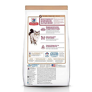 Hill's Science Diet Adult 1-6, Adult 1-6 Premium Nutrition, Dry Cat Food, No Corn, Wheat, Soy Chicken & Brown Rice Recipe, 7 lb Bag