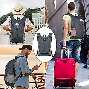 Prpeko 15L Small Lightweight Hiking Backpack ，Hiking Daypack Women,Foldable Hiking Backpack with A Water Bottle Holder.