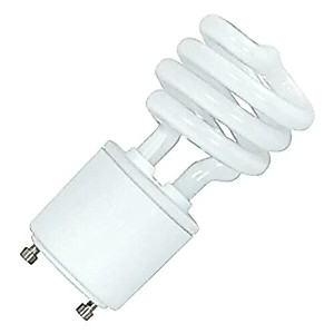 Satco S8203 13 Watt; Mini Spiral Compact Fluorescent; 2700K; 82 CRI; Bi Pin GU24 Base; 120 Volt; 10000 Hours Rated; 800L Lumens; Warm White Color; Pack of 6