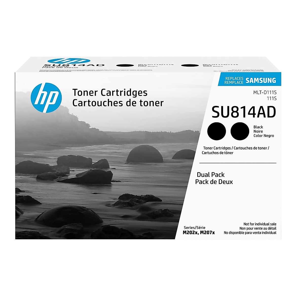HP Samsung MLT-D111S 2 Pack Blk Toner Crtg, Black, Two Pack