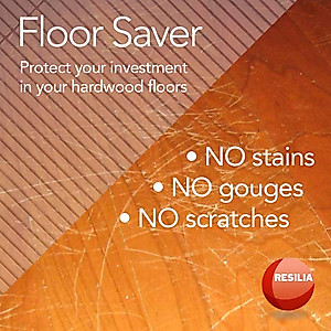 RESILIA - Clear Vinyl, Plastic Floor Runner/Protector for Hard Floors - Decorative, Dual Pad Pattern, (27 Inches Wide x 6 Feet Long)