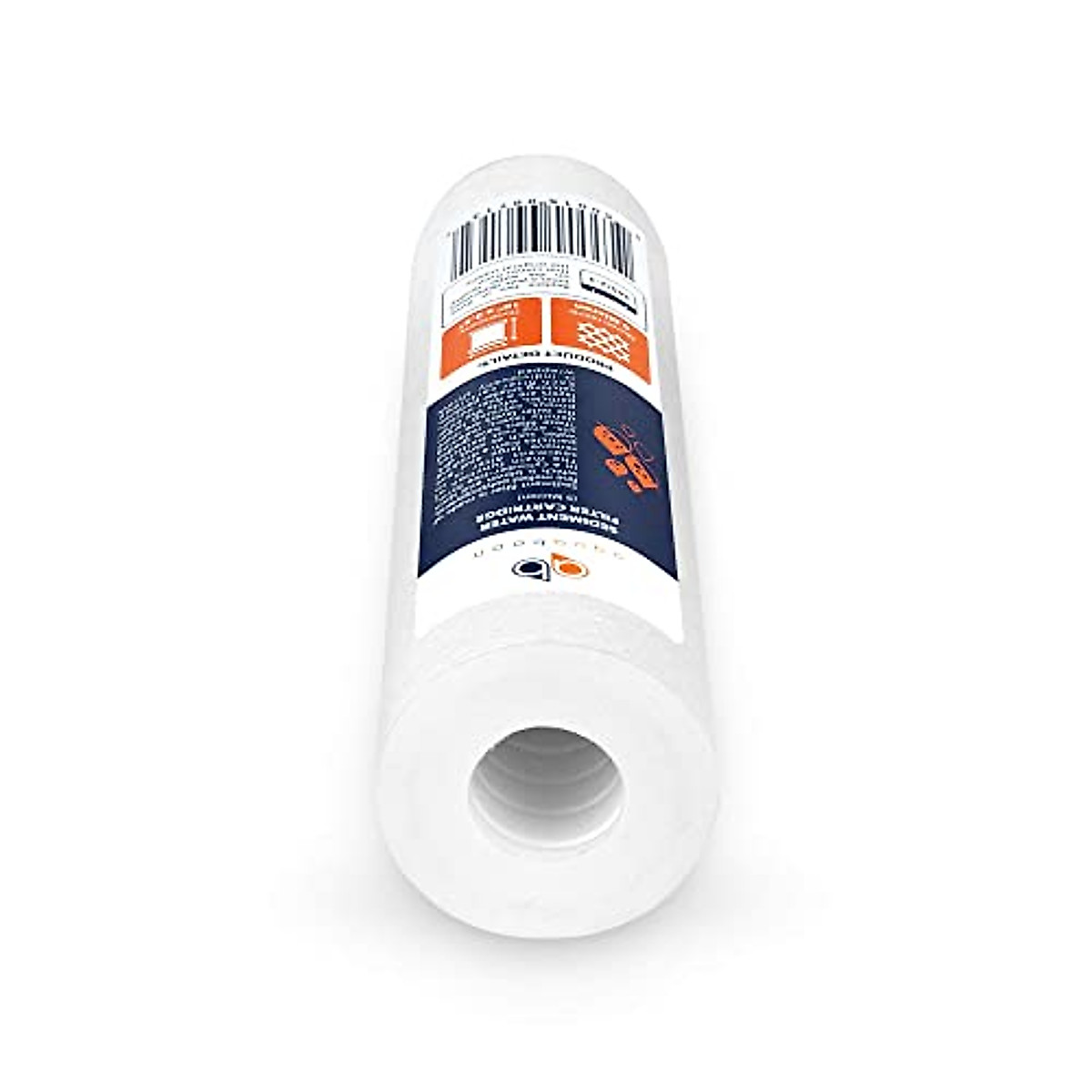 Aquaboon 6-Pack of 5 Micron 10"x2.5" Sediment Water Filter Replacement Cartridge for Any Standard RO Unit | Whole House Sediment Filtration | Compatible with DuPont WFPFC5002, Pentek DGD series, RFC