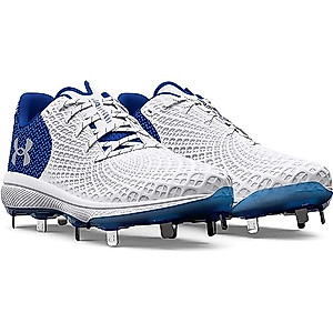 Under Armour Women's Glyde 2.0 MT, (101) White/Royal/Metallic Silver, 7, US