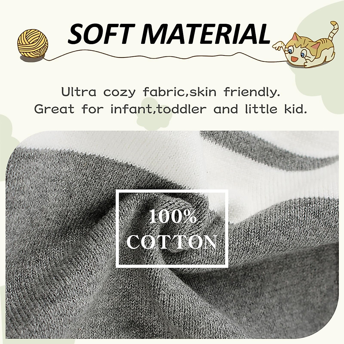 Peecabe Toddler Baby Cable Knit Sweater for Boys Long Sleeve Crewneck Striped Cotton Pullover Sweatshirt Fall Winter 1-5T (2T, Gray)