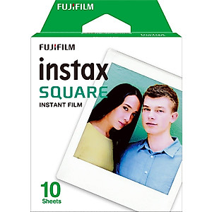 Fujifilm Instax Square Film (40 Exposures) with Cleaning Cloth Bundle
