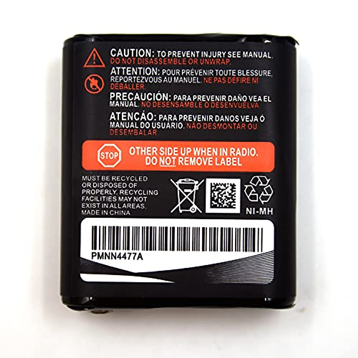 (2-Pack) 3.6V 800mAh PMNN4477AR Ni-MH Battery Pack Replacement for Motorola PMNN4477A Two-Way Radio Battery, Compatible with Motorola T200 T400 T500 T800 T600 T62 T82 T92 Series walkie-talkies