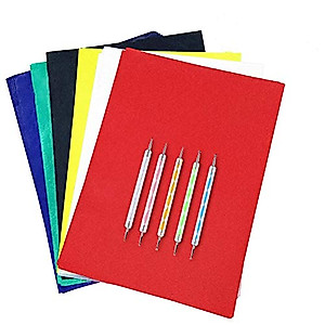 120pcs A4 Transfer Paper with 5pcs Embossing Stylus,Tracing Paper Copy Paper Carbon Water-Soluble Transfer Paper for Transfer Pattern on Fabric,Wood,Cross Stitch Cloth,Paper, Hand Painting