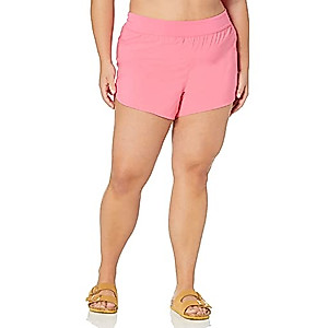 Amazon Essentials Women's Swim Short, Hot Pink, Medium