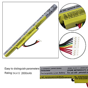 Gomarty L12S4K01 Battery Compatible with Lenovo Ideapad Z400 Z500 Z510 P500 P400 Touch Series L12S4E21 L12M4E21 L12M4K01 4INR19/65-1 14.8V 48WH