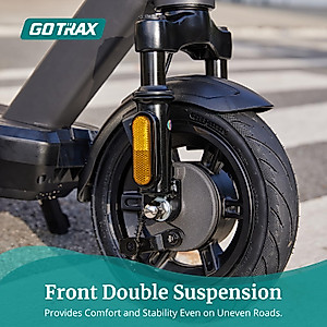 Gotrax G MAX Electric Scooter, Max 42 Mile, 10" Pneumatic Tire, 20Mph by 500W Motor, Double Anti-Theft Lock, Bright Headlight and Taillight, with Cruise Control, Foldable Electric Scooter for Adult