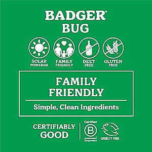 Badger Bug Spray, Non-DEET Mosquito Repellent with Citronella & Lemongrass, Natural Bug Spray for People, Family Friendly Bug Repellent, 4 oz