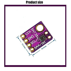 KOOBOOK 2Pcs SHT30-D Temperature Humidity Sensor Module Breakout Weather for Arduino