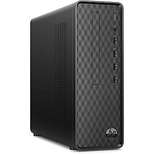 HP Slim Desktop, Intel Celeron J4025 Processor, 32GB RAM, 1TB SSD, HDMI, RJ-45, VGA, Wi-Fi, Bluetooth, Wired KB&Mouse, Windows 11 Home, Black