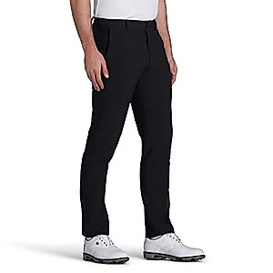 IZOD Men's Golf Swingflex Straight-Fit Flat-Front Pants, black, 36W X 34L