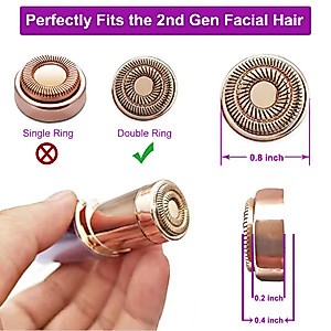 Replacement Heads for Finishing Touch Flawless Generation 2 Facial Hair Remover, 2 Count