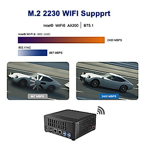 MINISFORUM Elitemini X500 Mini PC AMD Ryzen 7 5700G Desktop Computer, DDR4 16G RAM+512G SSD, HDMI/DP 4K@60Hz Output, 2X RJ45 Port, 4X USB3.1 Port, BT5.1, Radeon Graphics Tower PC