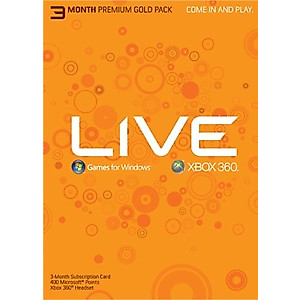 Xbox 360 Live 3 Month Gold Kit Subscription
