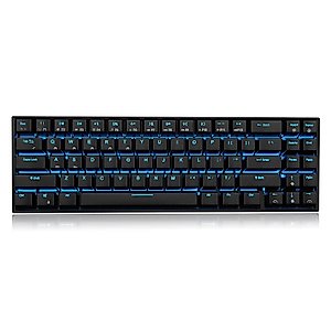 RK ROYAL KLUDGE RK71 Wireless Mechanical Keyboard 70% 71 Keys Bluetooth Tenkeyless USB Wired Compact Keyboard Portable Gaming/Office with Stand-Alone Arrow Keys for Windows MacOS(Black-Brown Switch)