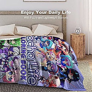 Rwillppycfei Nice Ga-cha and Life Throw Blanket, Flannel Fleece Blankets and Throws for All Seasons, Warm Air Condition Blanket 50"x60"