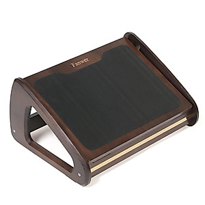 Fanwer 6 Height Adjustable Foot Rest for Under Desk at Work, Ergonomic Foot Stool with Massage Rollers, Ergonomic Tilted Footrest Foot Massager for Home Office Work