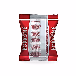 Caffe Borbone Compatible Nespresso 100 Espresso Pods Red Blend, NOT COMPATIBLE with Vertuo, Creamy Espresso with Deliciously Persistent Flavor, Roasted and Freshly Packaged in Italy