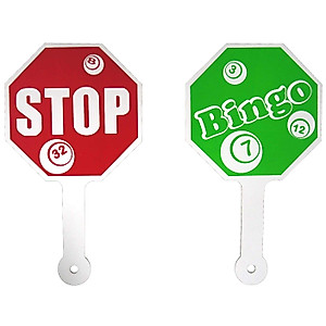 United Novelty Red/Green Bingo Stop Sign