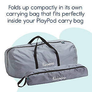 hiccapop PlayPod Portable Playpen Canopy [Dome Shade Only] | Reflective Dome with 3 Side Panels Provides Full Sun Protection at Any Time of The Day | Designed Exclusively for The hiccapop 69” Playpen