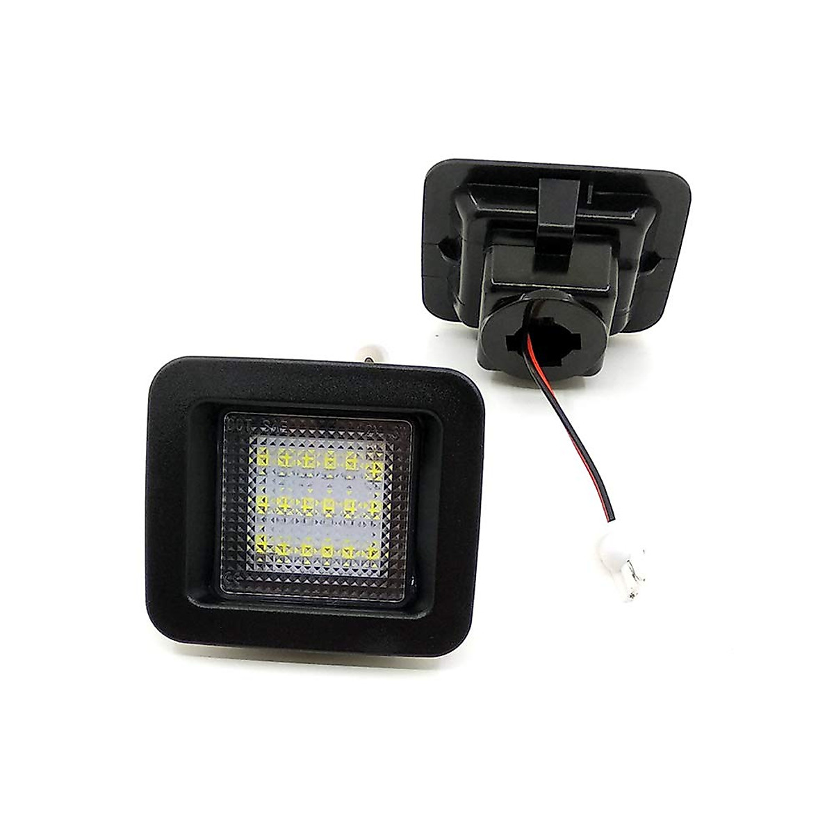 Xinctai 2PCS LED License Plate Light Lamp for 2015 2016 2017 2018 2019 2020 2021 Ford F150, 2017- up Ford Raptor Trucks, Clear Lens, Super White 6000K LED Lights