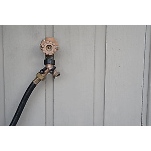 1/2/4 Pack Hose Splitter, 2 Way Heavy Duty Brass Garden Hose Splitter, for 3/4" Hose Connector, Brass Garden Hose Manifold with Rubber Washers & Tapes(1 pack 2 way)