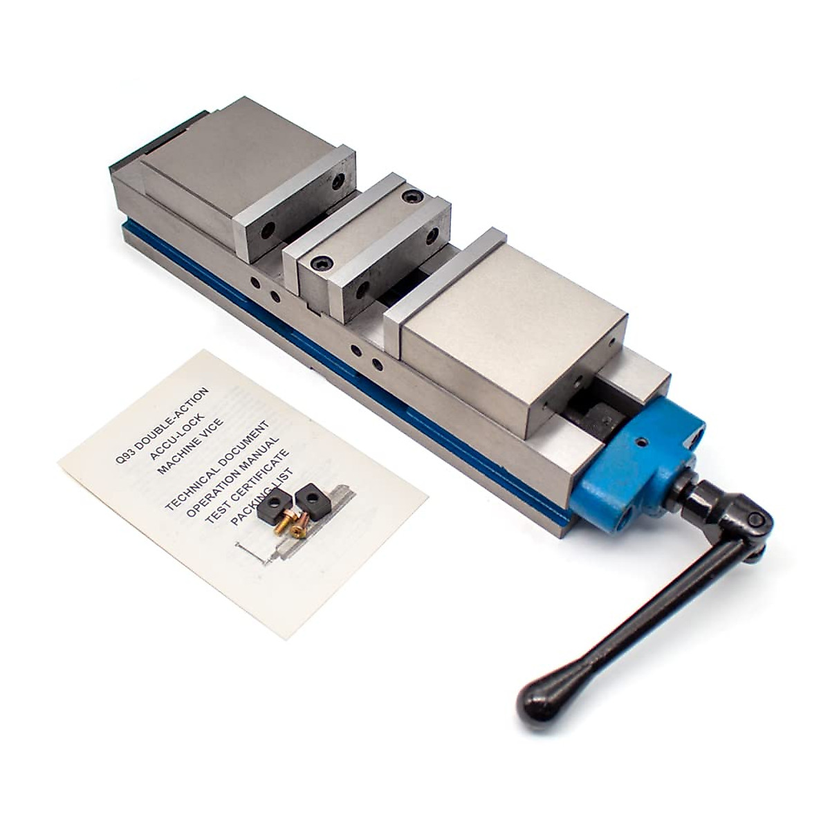 LeTkingok Q93 Series 4-inch Double-station Vice Nodular Cast Iron Precision Machine Vise for CNC Milling Machine CNC Center