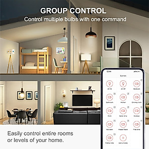 Sengled Alexa Light Bulb, WiFi Light Bulbs, Smart Light Bulbs, Smart Bulbs that Work with Alexa & Google Assistant, A19 Soft White (2700K) No Hub Required, 800LM 60W Equivalent High CRI>90, 4 Pack