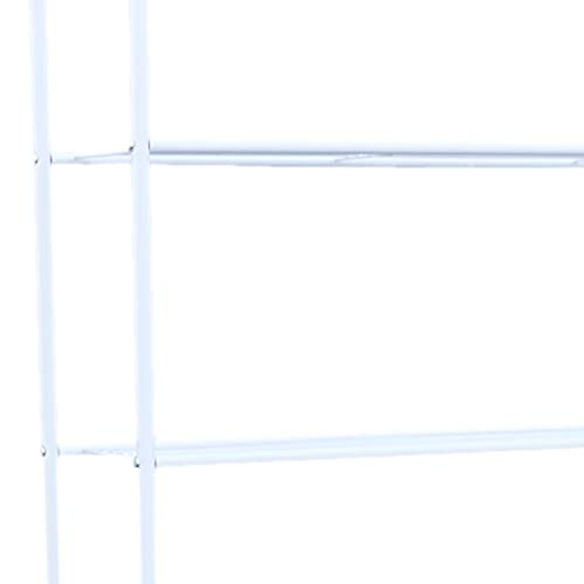 3-Tier Over-The-Toilet Storage Rack, Iron Space Saver Organizer Rack Stable Freestanding Anti-Tilt Shelf Bathroom Organizer Shelf Toilet Stands, 70.9x24.4x12.6 Inch (White)