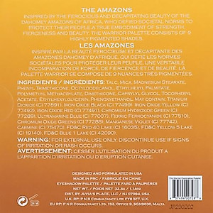 Juvia's Place The Warrior - Warm and Neutral, Shades of 9, Eyeshadow Palette, Professional Eye Makeup, Pigmented Eyeshadow Palette, Makeup Palette for Eye Color & Shine, Pressed Eyeshadow Cosmetics