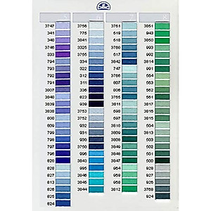 DMC 117-986 6 Strand Embroidery Cotton Floss, Very Dark Forest Green, 8.7-Yard