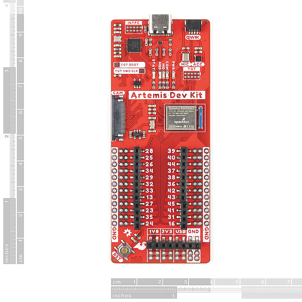 SparkFun Artemis Development Kit - Updated USB Interface Drag and Drop Programming SWD Interface JTAG Programming PTH Debug Mass Storage Device Human Interface Device 5V Power