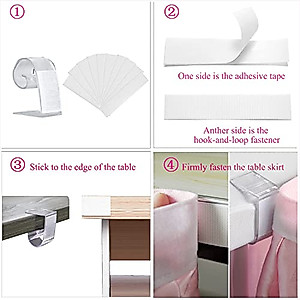 Pink Tulle Table Skirt for Rectangle Tables or Round 9ft Pink Tutu Table Skirts Tablecloth for Birthday Party Wedding Girl Baby Shower Cake Dessert Banquet Table Decorations