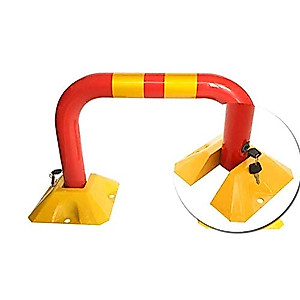 Parking Lock,Parking Barriers Parking Space-Saving Lock Heavy Park Lane Barriers Folding Metal Bollards Bollard