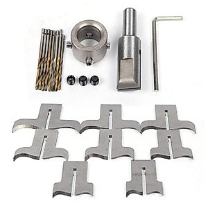 Gdrasuya10 Ring Drill Bit Set, 8PCS Toy Wheel Cutter for High Revolutions Drill Press Round Beads Blade
