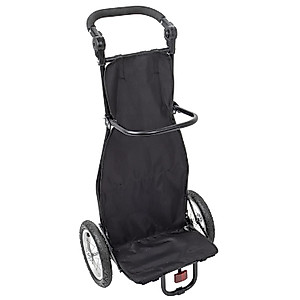 M-Wave Unisex – Adult&#039;s Stalwart 2 Shopping Bicycle Trailer, Black, 125 x 56 x 90 cm