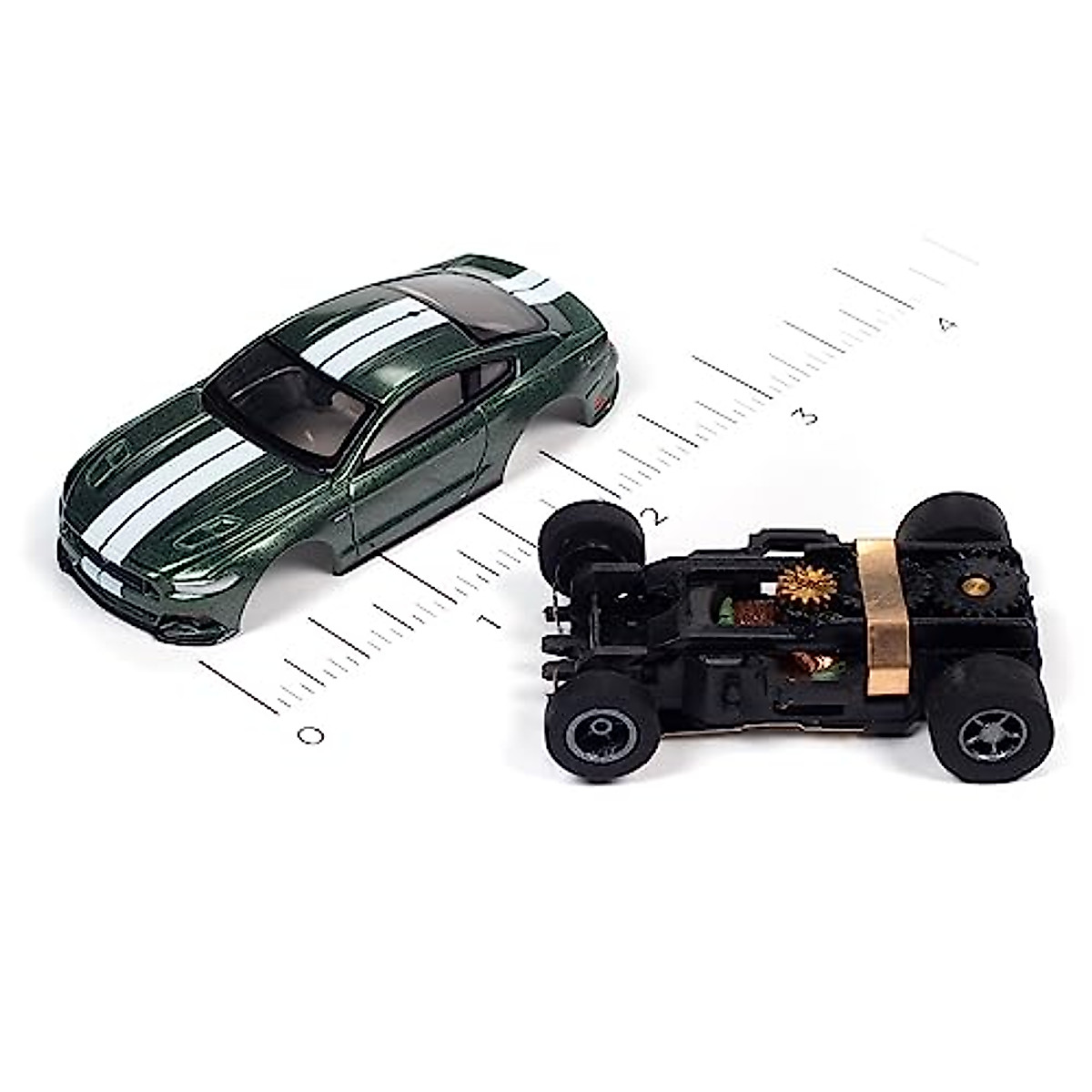 Auto World Xtraction 2018 Mustang GT (Highland Green) HO Scale Slot Car