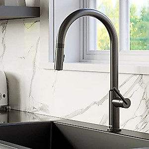 Karran Lagrange One-Handle Pull Down Dual Function Sprayer Kitchen Faucet in Matte Black