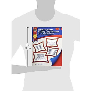 Teacher Created Resources Nonfiction Reading Comprehension for the Common Core Book, Grade 7