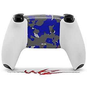 WraptorSkinz Skin Wrap compatible with Sony PS5 DualSense Controller WraptorCamo Old School Camouflage Camo Blue Royal (CONTROLLER NOT INCLUDED)
