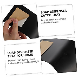 Abaodam 4 Pcs Water Tray Foam Drip Tray Body Wash Container Wall Mounted Drip Tray Dispenser Tray Water Dispenser Cup Holder Wall Cup Holder Universal Cup Holder Conditioner Plastic Soap