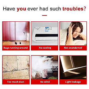 Door Draft Stopper, Cuttable Draft Stopper for Bottom of Door, Strong Adhesive Door Sweeps for Exterior Doors 39” Length (White)