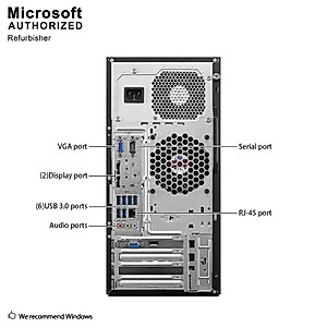 Lenovo ThinkCentre M900 Tower Desktop PC, Intel Quad Core i5-6500 up to 3.6GHz, 16G DDR4, 512G SSD, DVD, WiFi, BT 4.0, Windows 10 64 Bit-Multi-Language Supports English/Spanish/French(Renewed)
