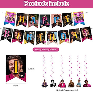 𝓟𝓮𝓭𝓻𝓸 𝓟𝓪𝓼𝓬𝓪𝓵 Birthday Party Supplies, 𝓟𝓪𝓼𝓬𝓪𝓵 Party Decorations with Happy Birthday Banner Cake Topper Cupcake Toppers Balloons Stickers for 𝓟𝓮𝓭𝓻𝓸 Themed Party Decortions