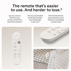 Google TV Streamer 4K - Fast Streaming Entertainment on Your TV with Voice Search Remote - Watch Movies, Shows, Live TV, and Netflix in 4K HDR - Smart Home Control - 32 GB of Storage - Porcelain