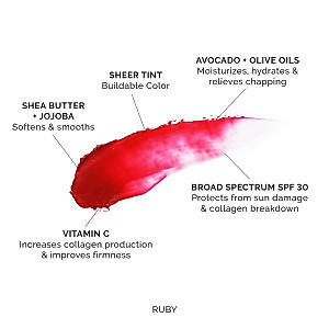 MDSolarSciences Tinted Lip Balm Sunscreen SPF 30 for Women, Anti Aging, Unscented, Paraben-Free, Daily Skincare, Hydrating Formula with Sun Protection and Natural Finish, 0.15 Fl Oz